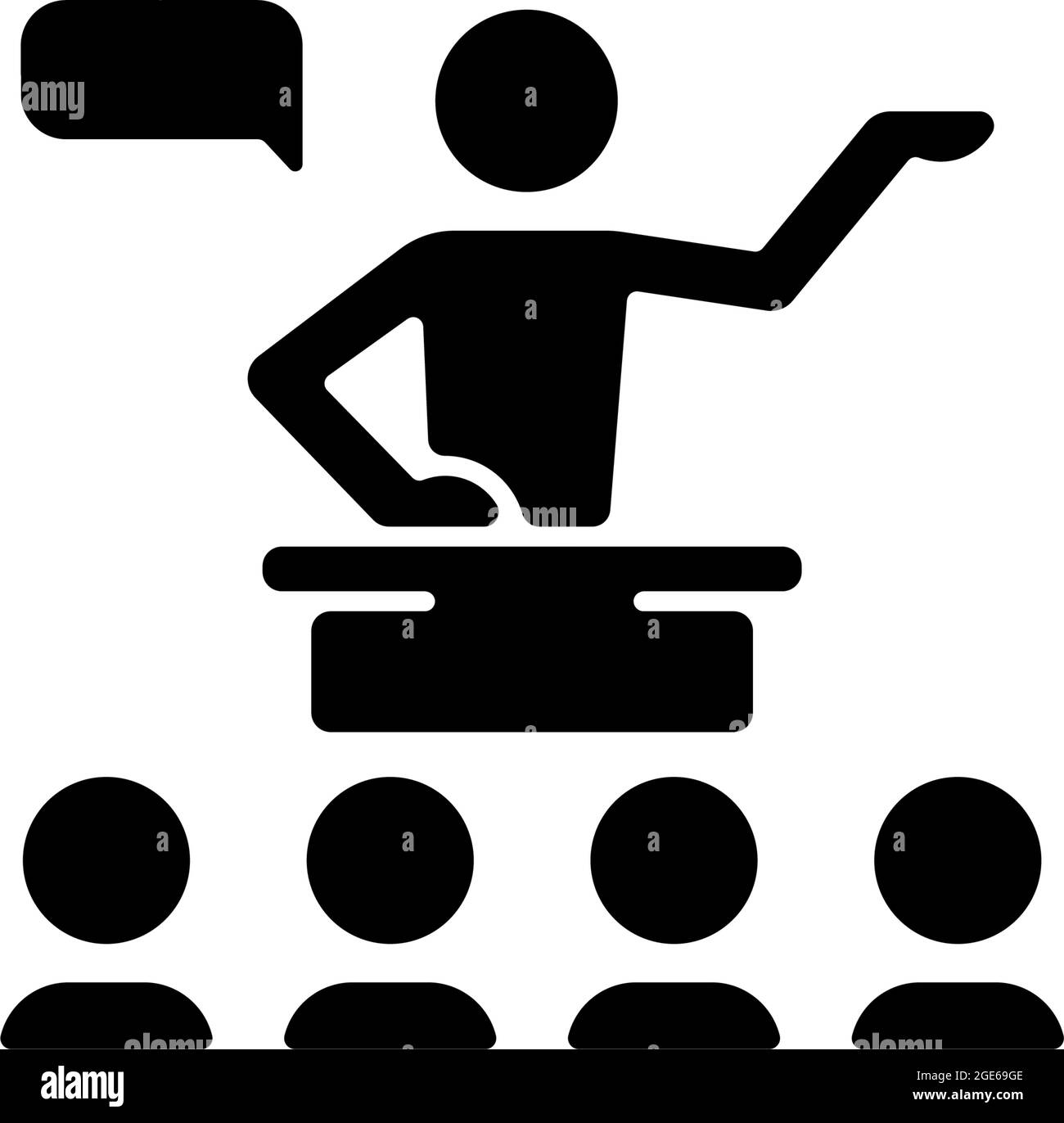 Public communication black glyph icon Stock Vector Image & Art - Alamy