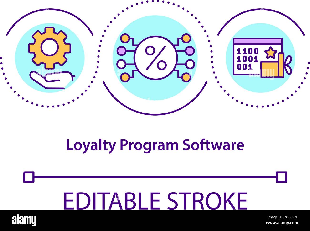 Loyalty program software concept icon Stock Vector Image & Art - Alamy