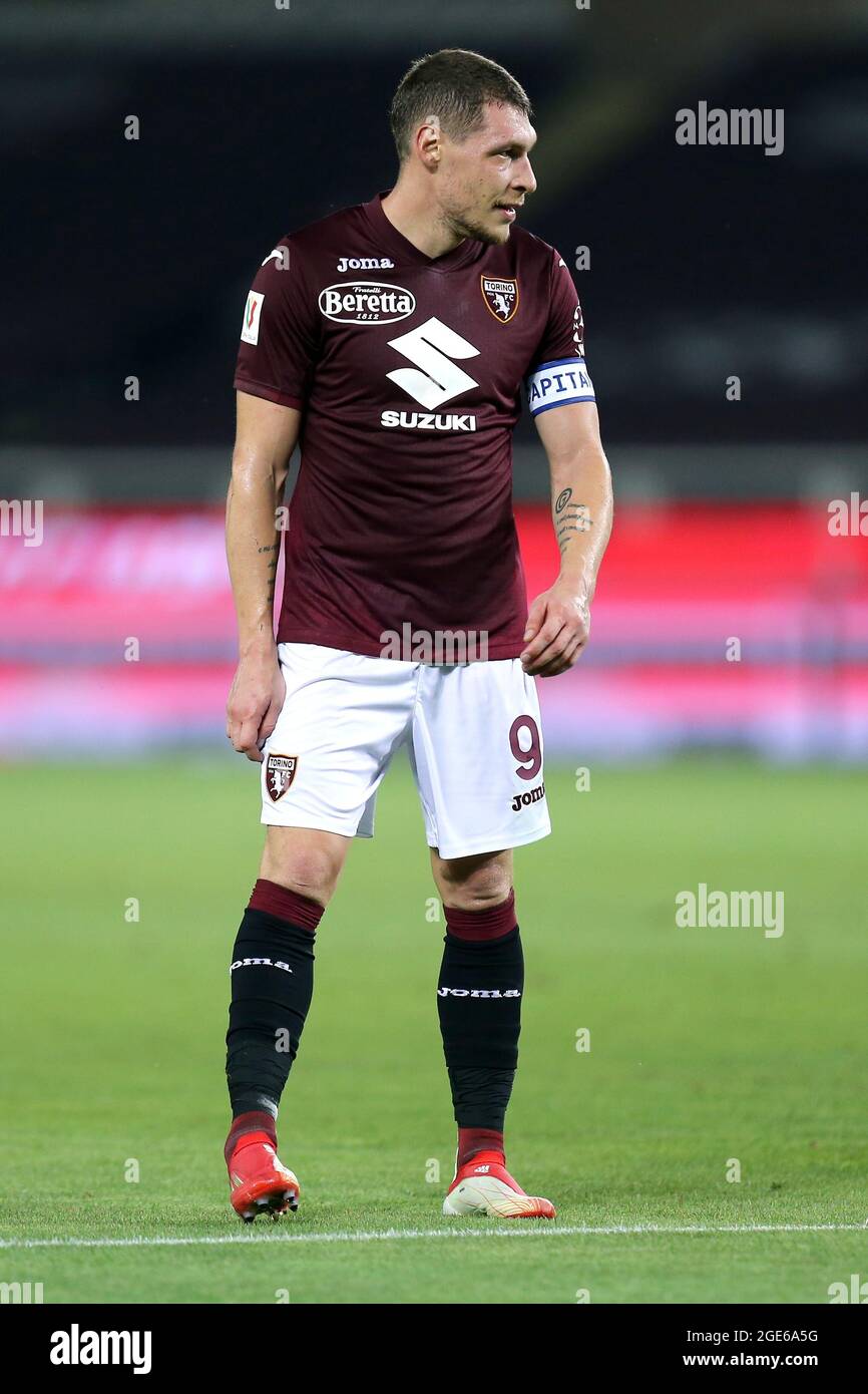 Torino, Italy. 15 August 2021. Andrea Belotti of Torino Fc looks on ...