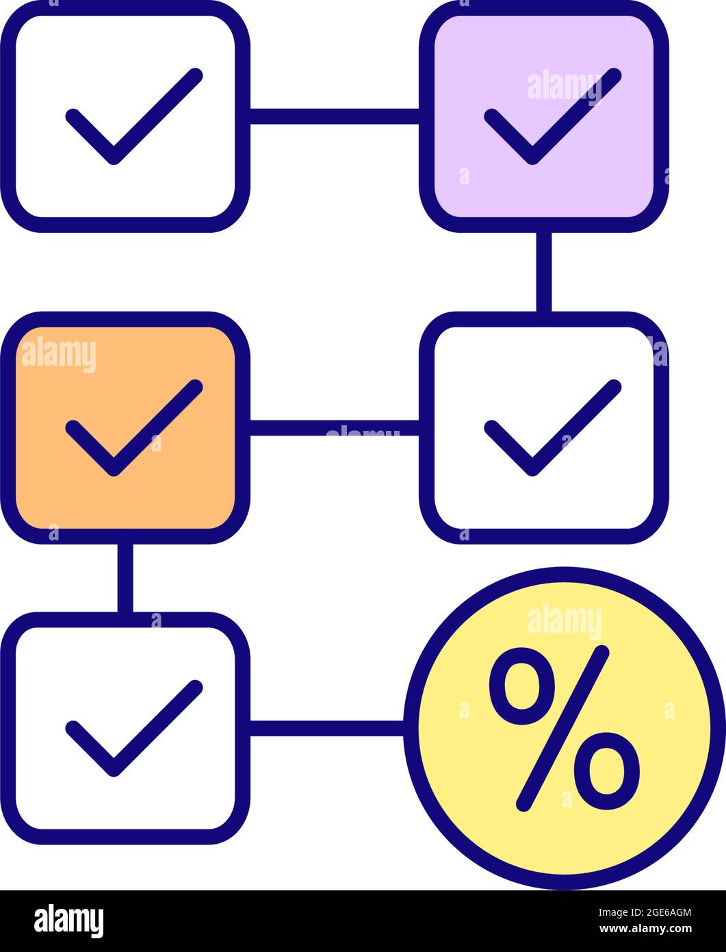 Check marks RGB color icon Stock Vector Image & Art - Alamy