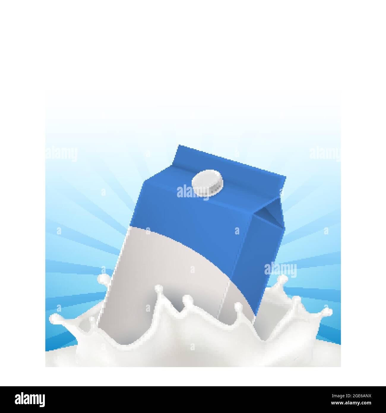Milk Natural Drink Creative Promo Poster Vector Stock Vector Image ...