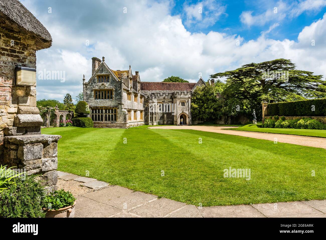 Athelhampton House and Gardens, a fine Mansion in Dorset Stock Photo ...
