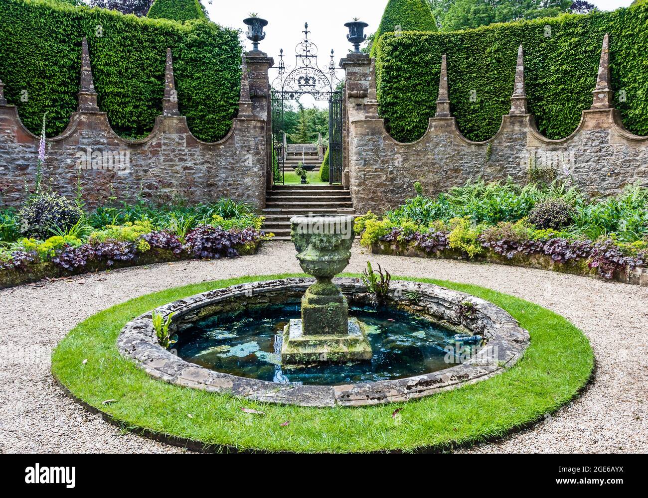 Athelhampton House and Gardens, a fine Mansion in Dorset Stock Photo ...