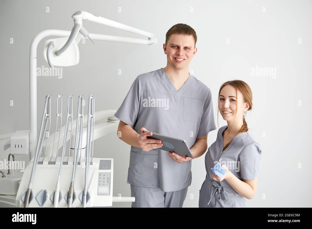 Smiling medical assistant working hi-res stock photography and images ...