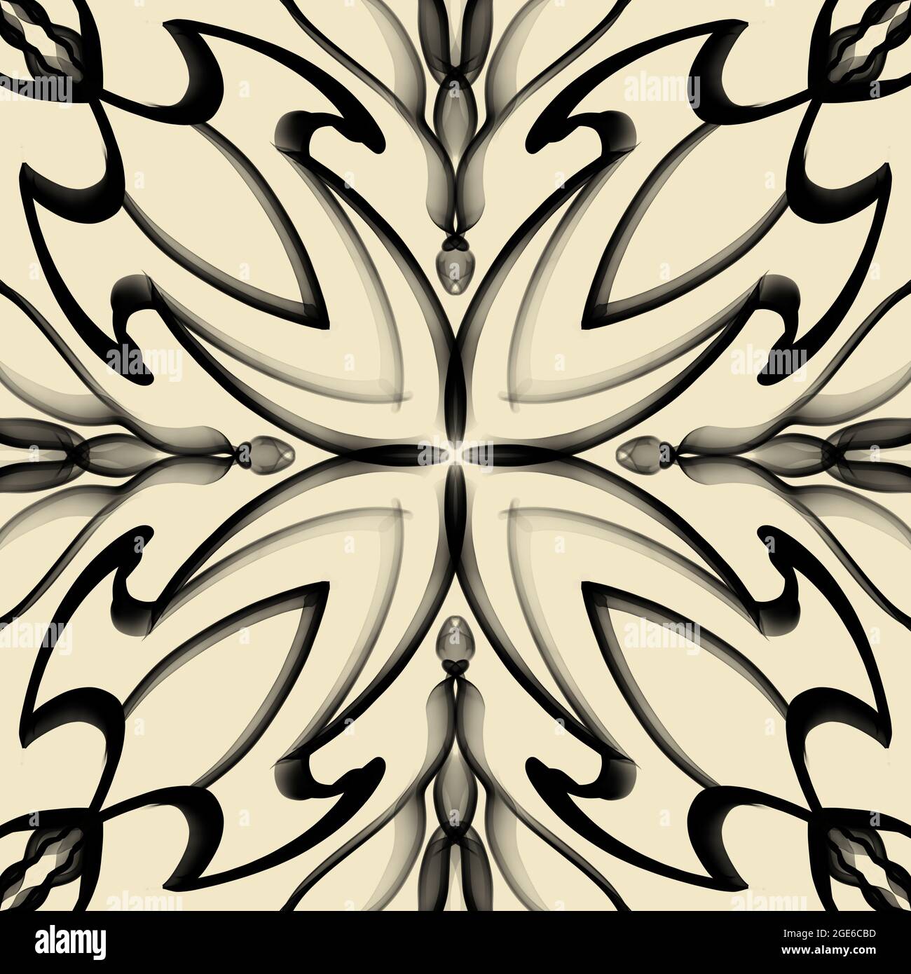 Seamless abstract geometric floral surface pattern in vivid colors ...