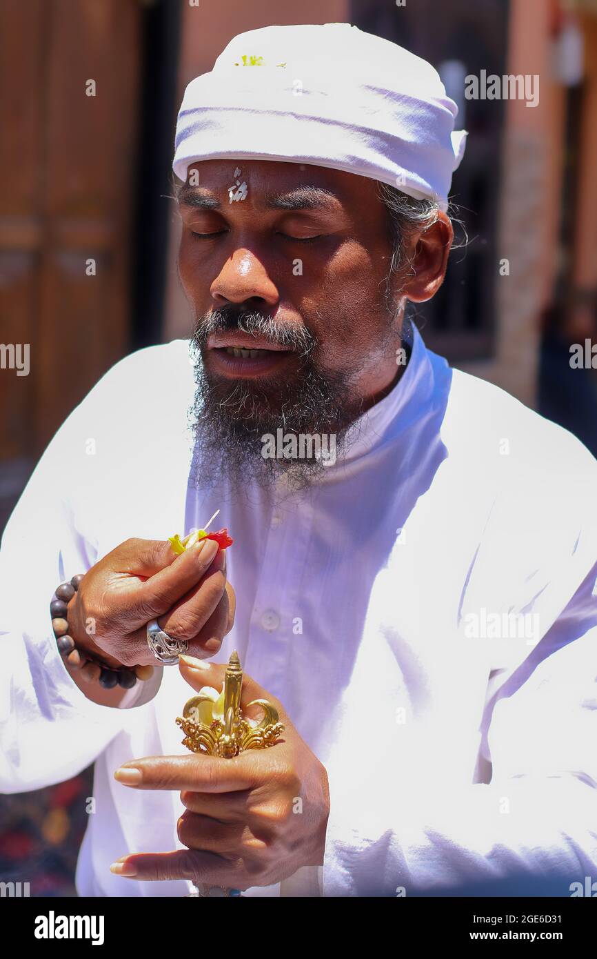 A brahmana in a trance state performs the ceremony. The religion of ...
