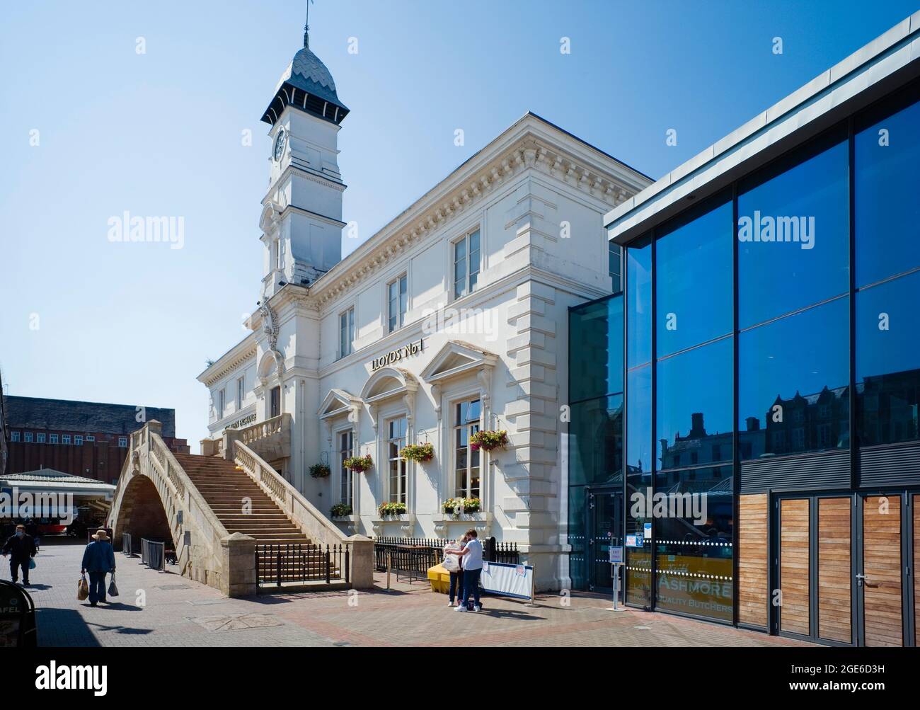 The Corn Exchange building in the market area of Leicester now a ...