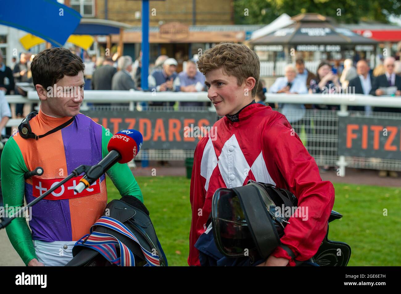 Windsor, Berkshire, UK. 16th August, 2021. Jockey Oisin Murphy winner ...