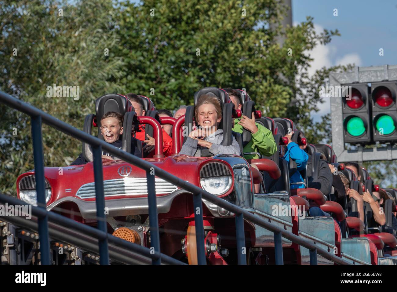 Stealth Launched Rollercoaster Fastest in the uk, 205 foot tall, at ...