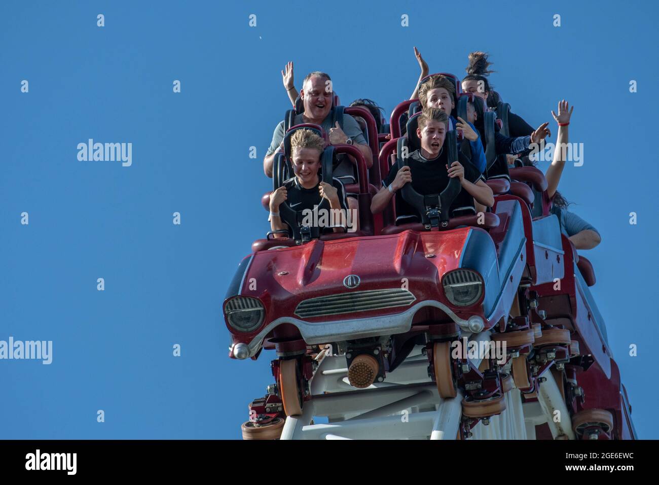 Stealth Launched Rollercoaster Fastest in the uk, 205 foot tall, at ...
