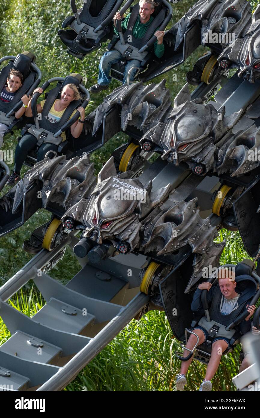 The Swarm Post apocalyptical Rollercoaster at Thorpe Park Theme Park ...