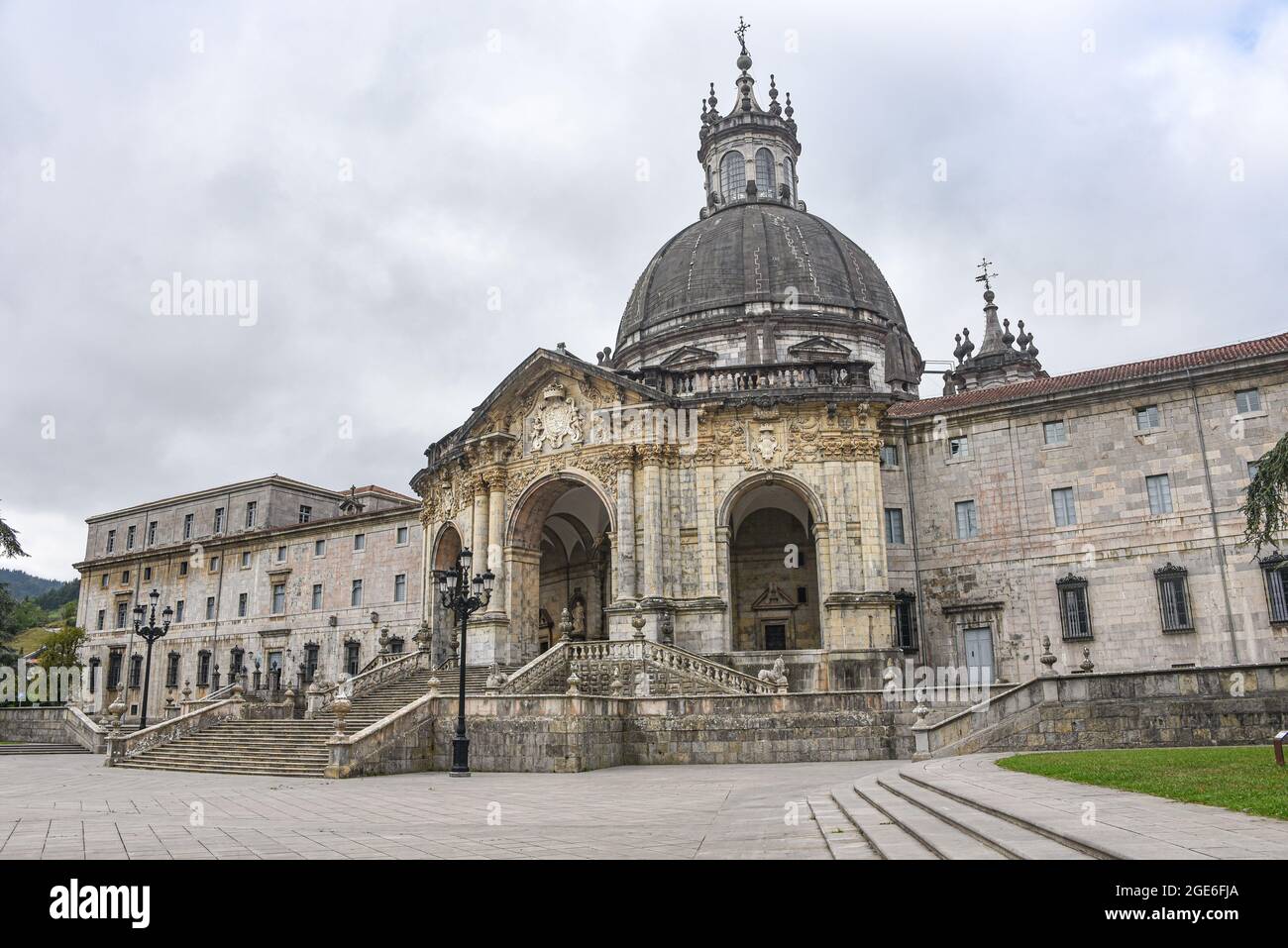 Loyola, Spain - 14 August 2021: Exterior views of the Sanctuary of ...
