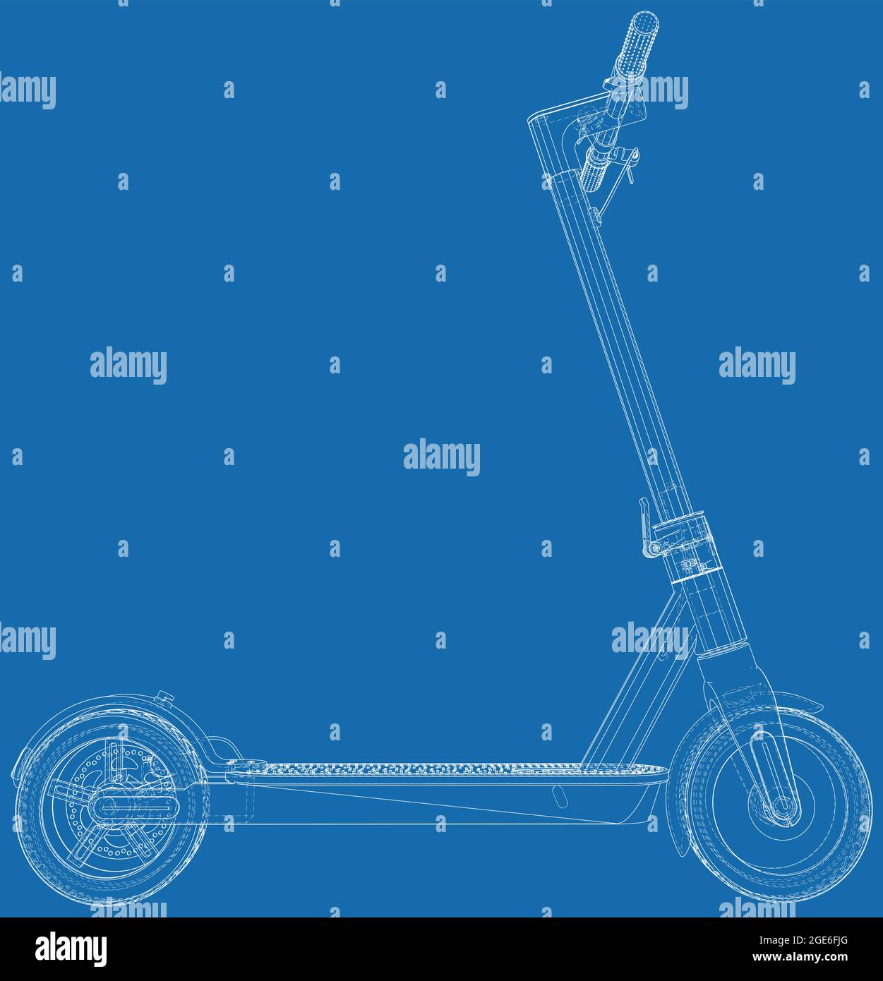 Vector Illustration of Scooter. The layers of visible and invisible ...
