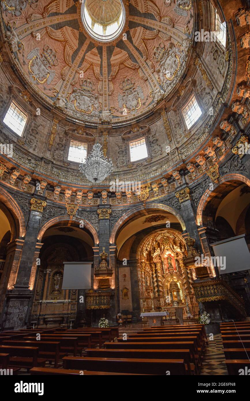 Loyola, Spain - 14 August 2021: Interior views of the Sanctuary of ...