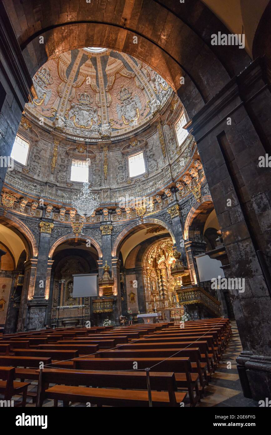 Loyola, Spain - 14 August 2021: Interior views of the Sanctuary of ...