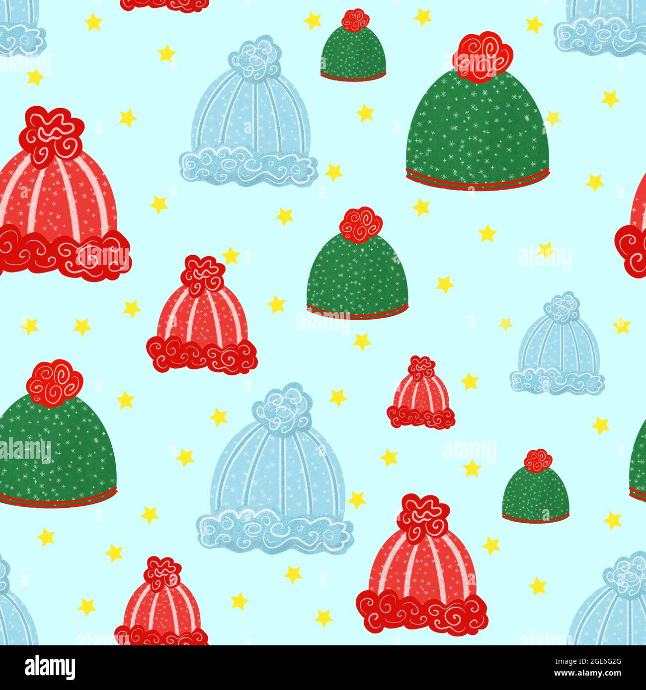 Knit hats illustration hi-res stock photography and images - Alamy