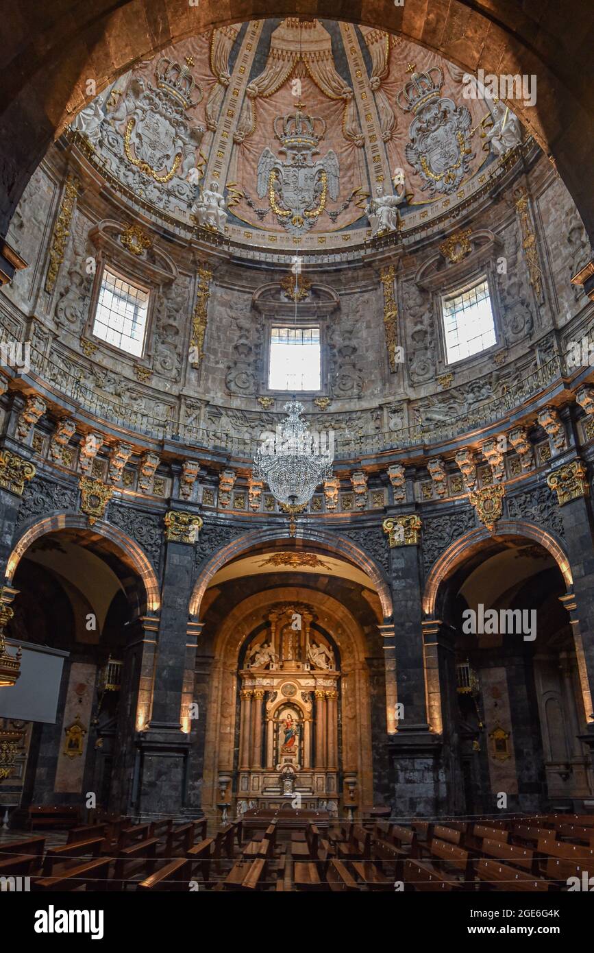 Loyola, Spain - 14 August 2021: Interior views of the Sanctuary of ...