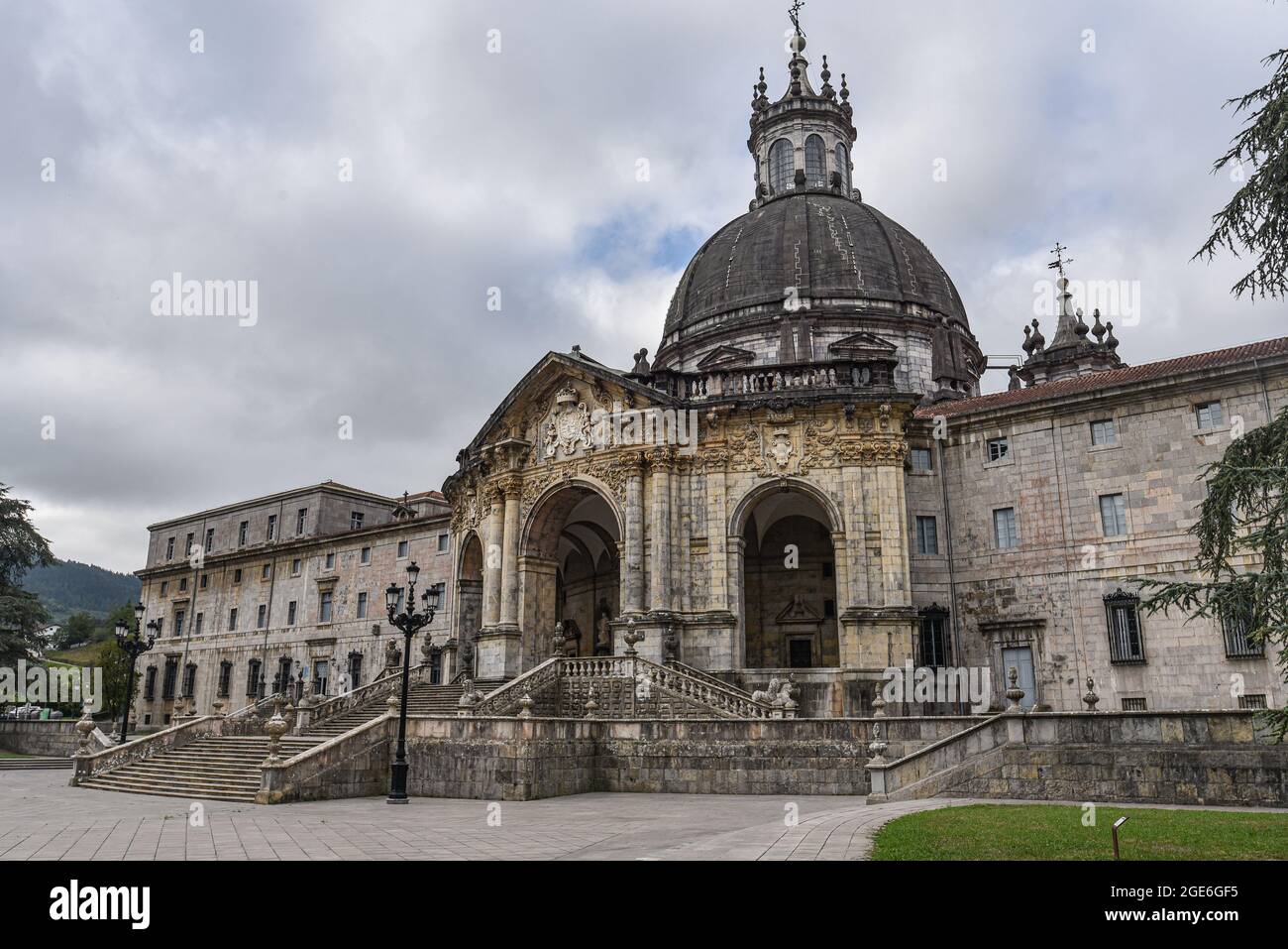 Loyola, Spain - 14 August 2021: Exterior views of the Sanctuary of ...