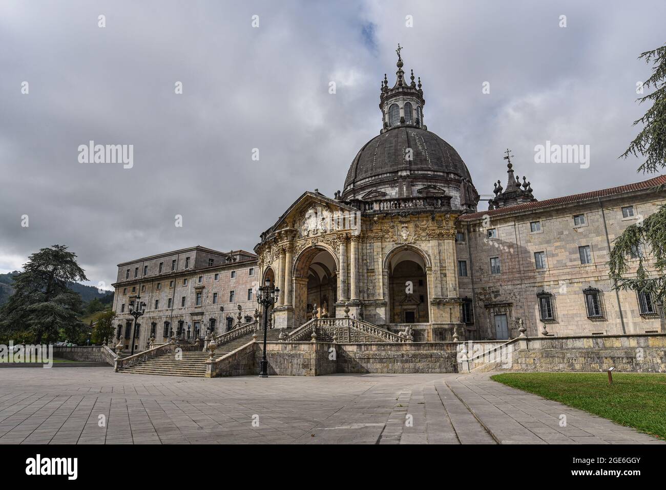Loyola, Spain - 14 August 2021: Exterior views of the Sanctuary of ...