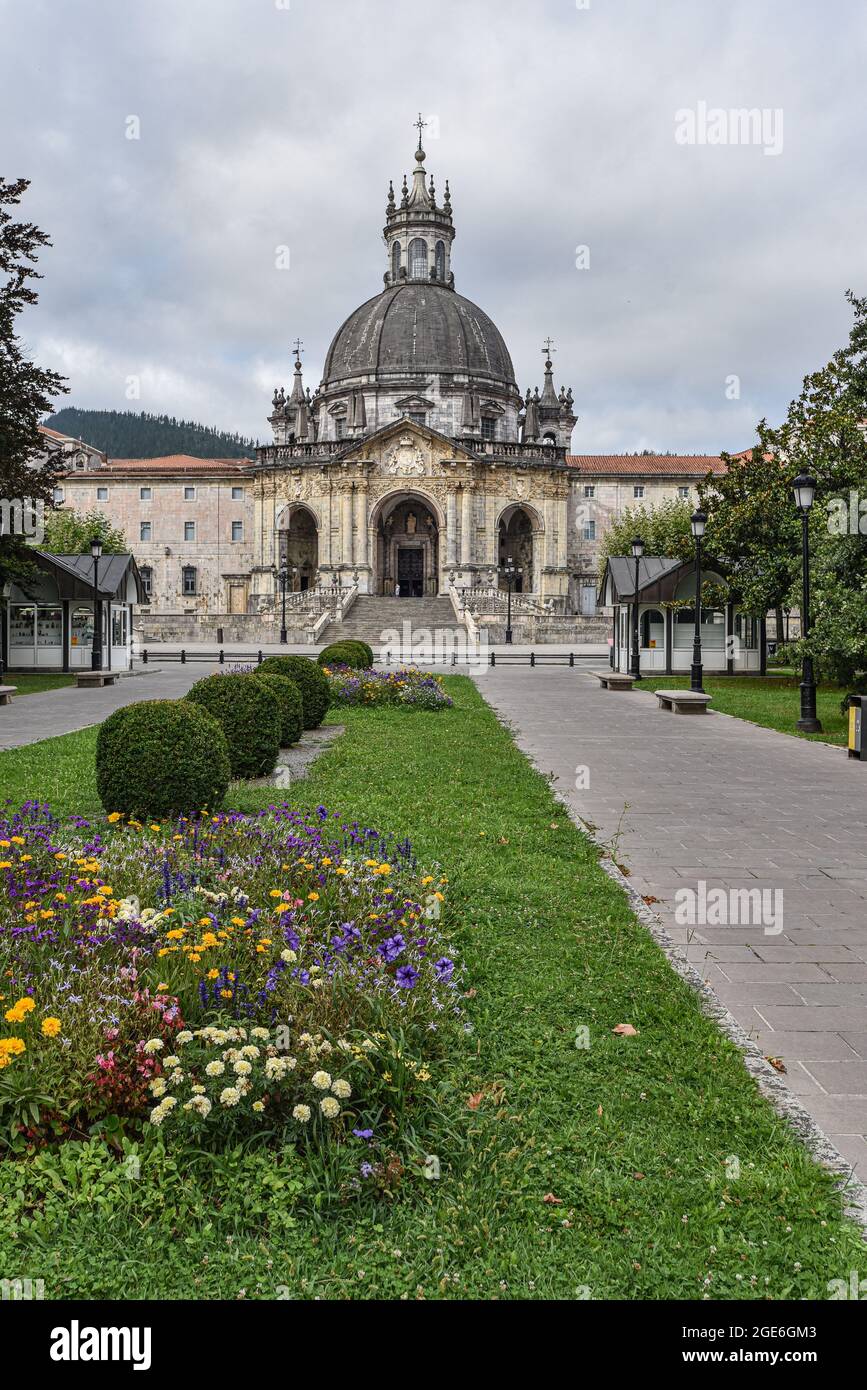 Loyola, Spain - 14 August 2021: Exterior views of the Sanctuary of ...