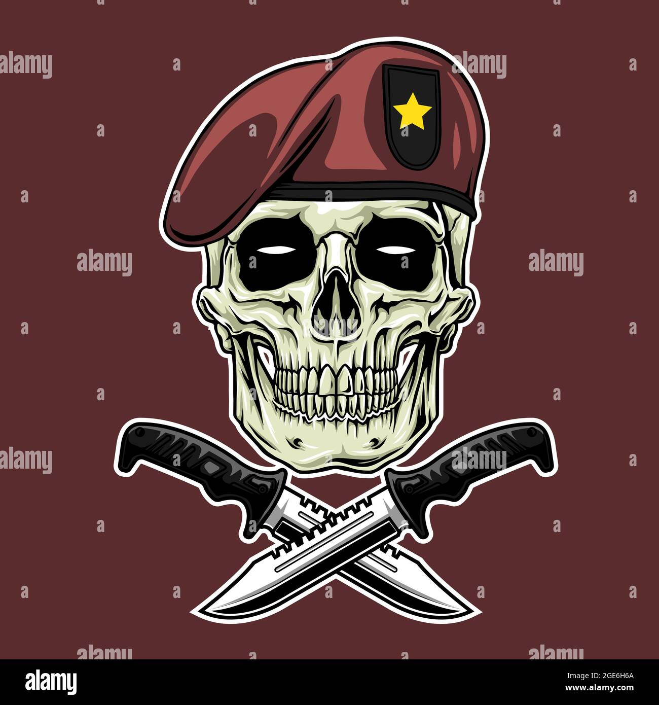 Army Skull Vector