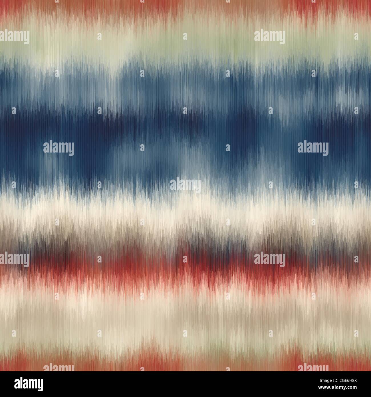 Seamless vector tie dye multicolor bleeding stripe pattern for surface ...