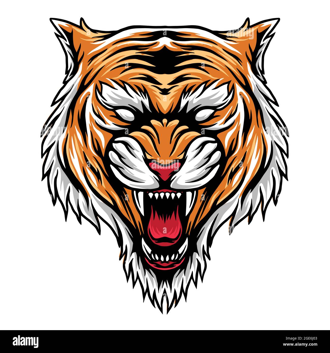 design illustratio tigers head vector Stock Vector Image & Art - Alamy