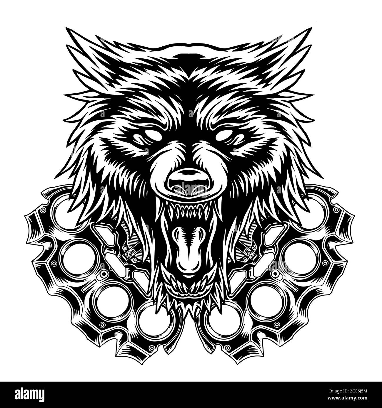 Brass Knuckles Tattoo On Hand