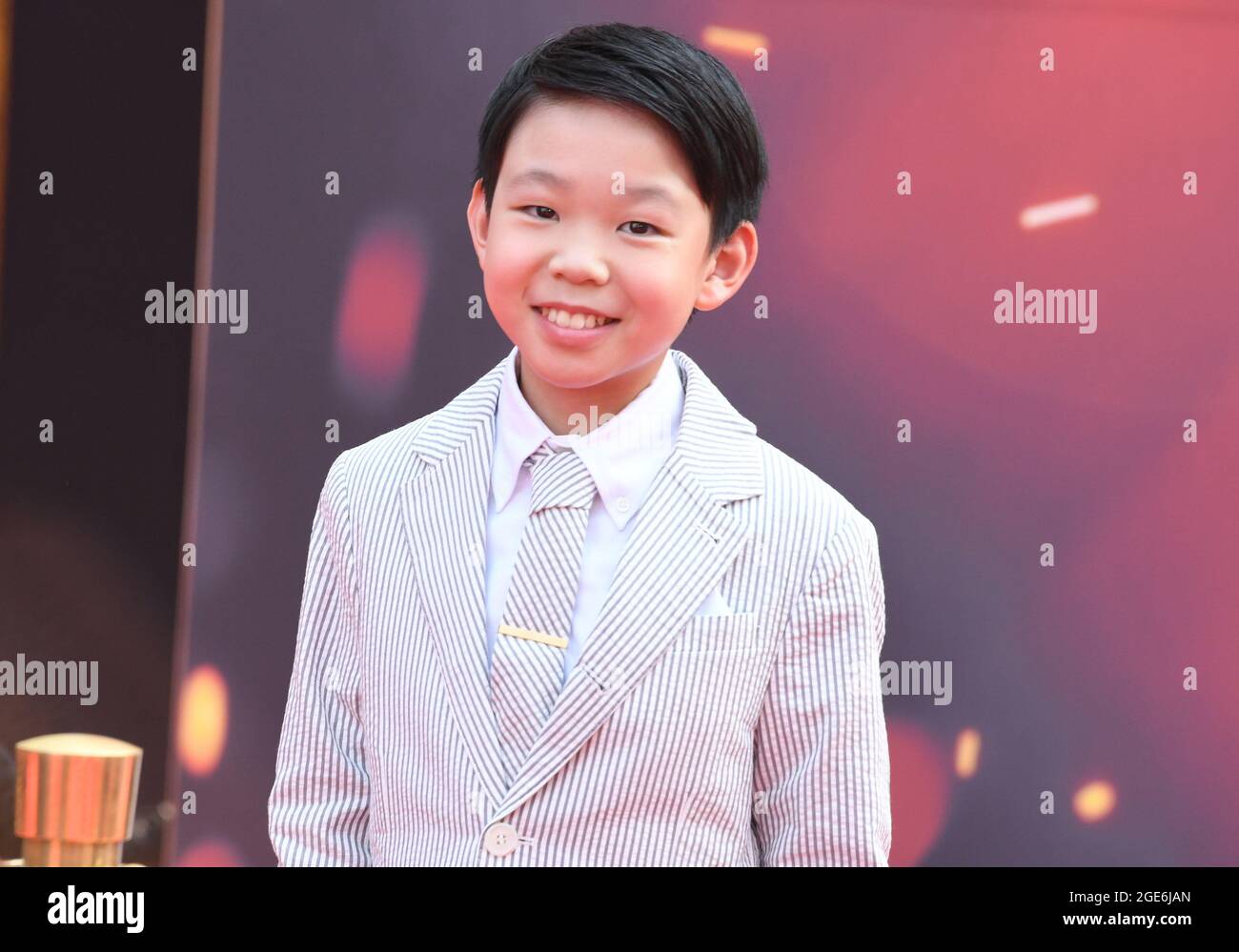 Jayden Zhang arrives at Disney's SHANG-CHI AND THE LEGEND OF THE TEN ...