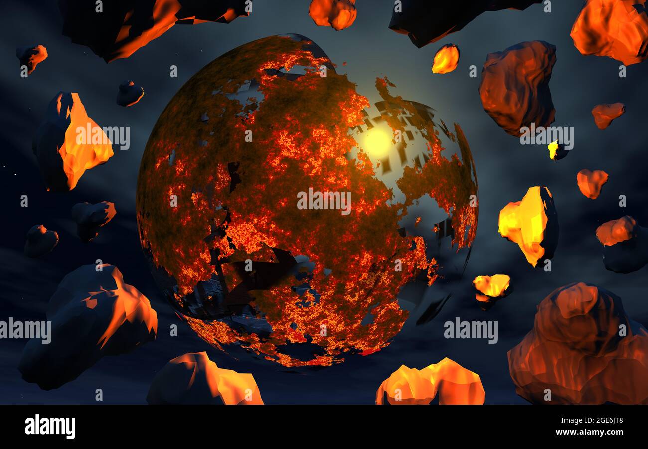 Star exploding explosion planets hi-res stock photography and images ...