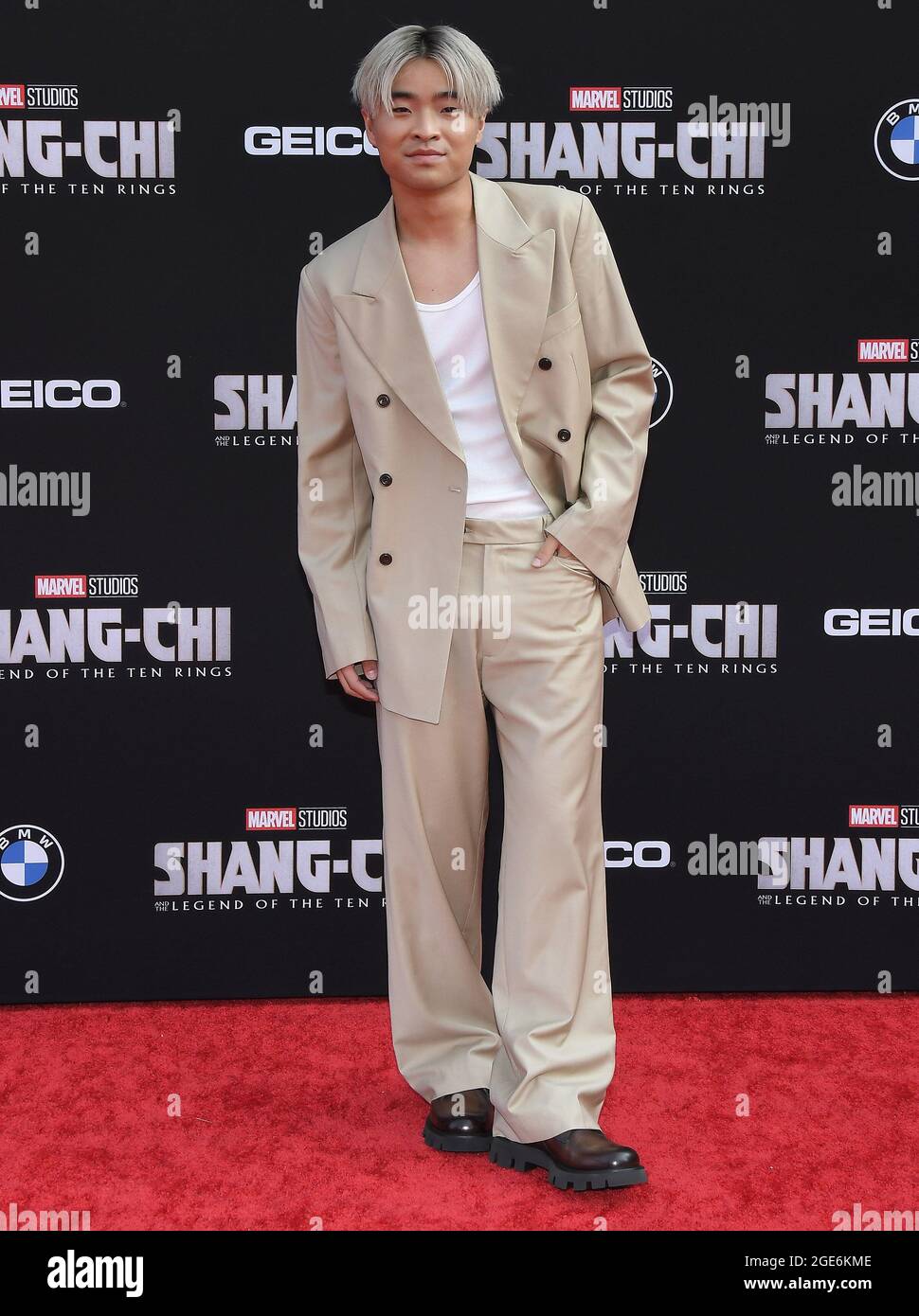 Dallas Liu arrives at Disney's SHANG-CHI AND THE LEGEND OF THE TEN ...