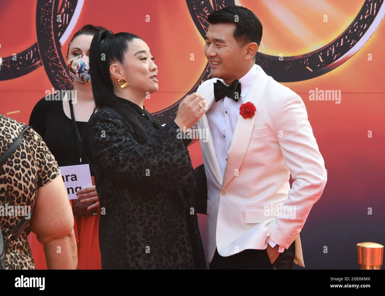 (L-R) Sherry Cola and Ronny Chieng at Disney's SHANG-CHI AND THE LEGEND ...