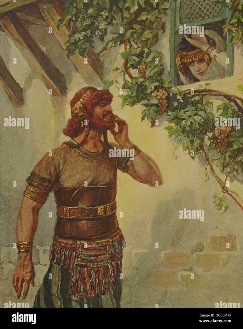 SAMSON SEETH DELILAH AT HER WINDOW. Judges xvi. 1 Then went Samson to ...