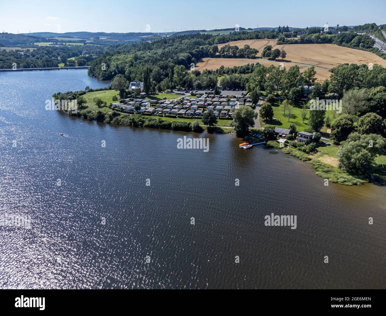 Pirk dam in Vogtland Saxony Stock Photo - Alamy