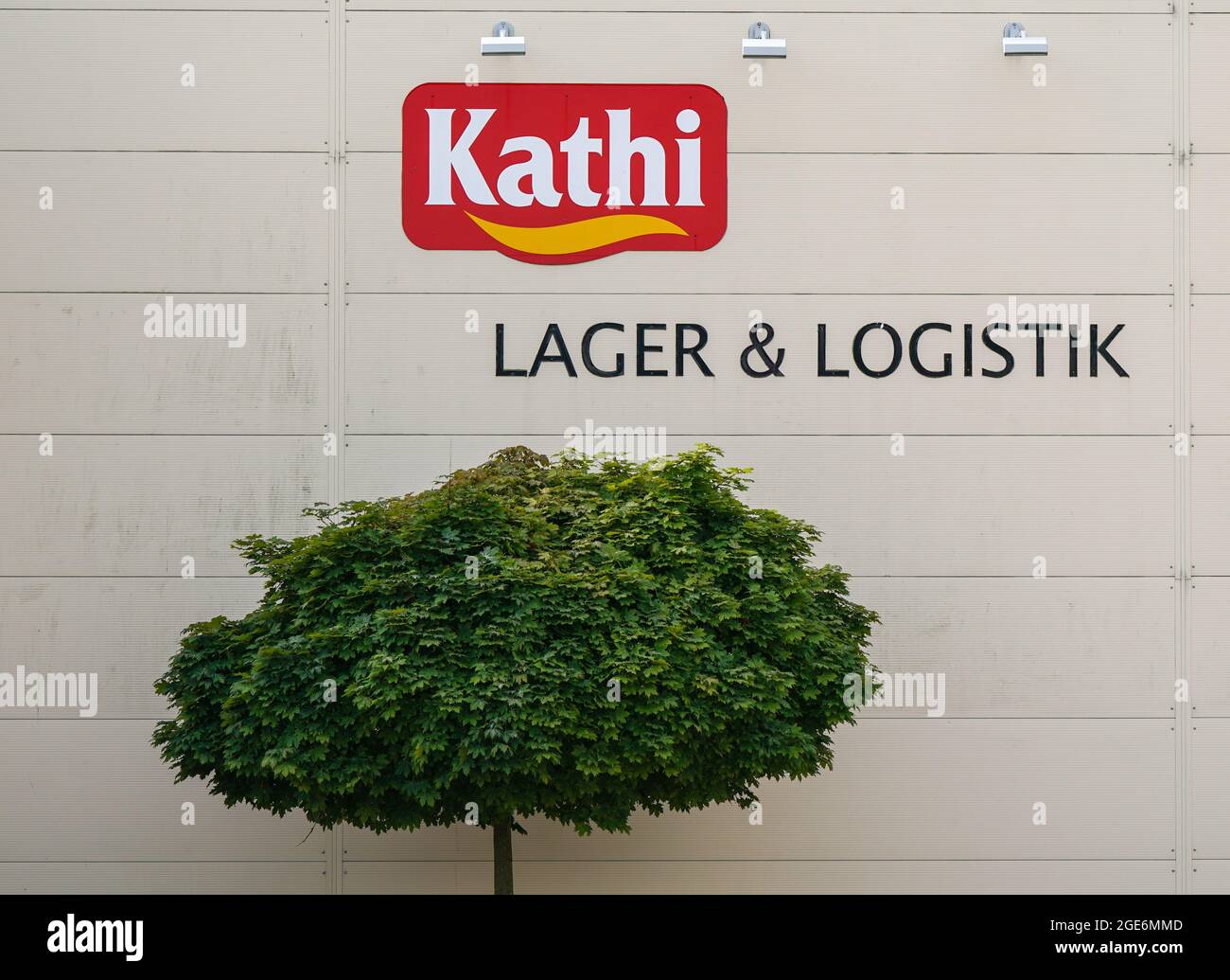 Halle, Germany. 17th Aug, 2021. The "Kathi" logo of KATHI Rainer Thiele ...