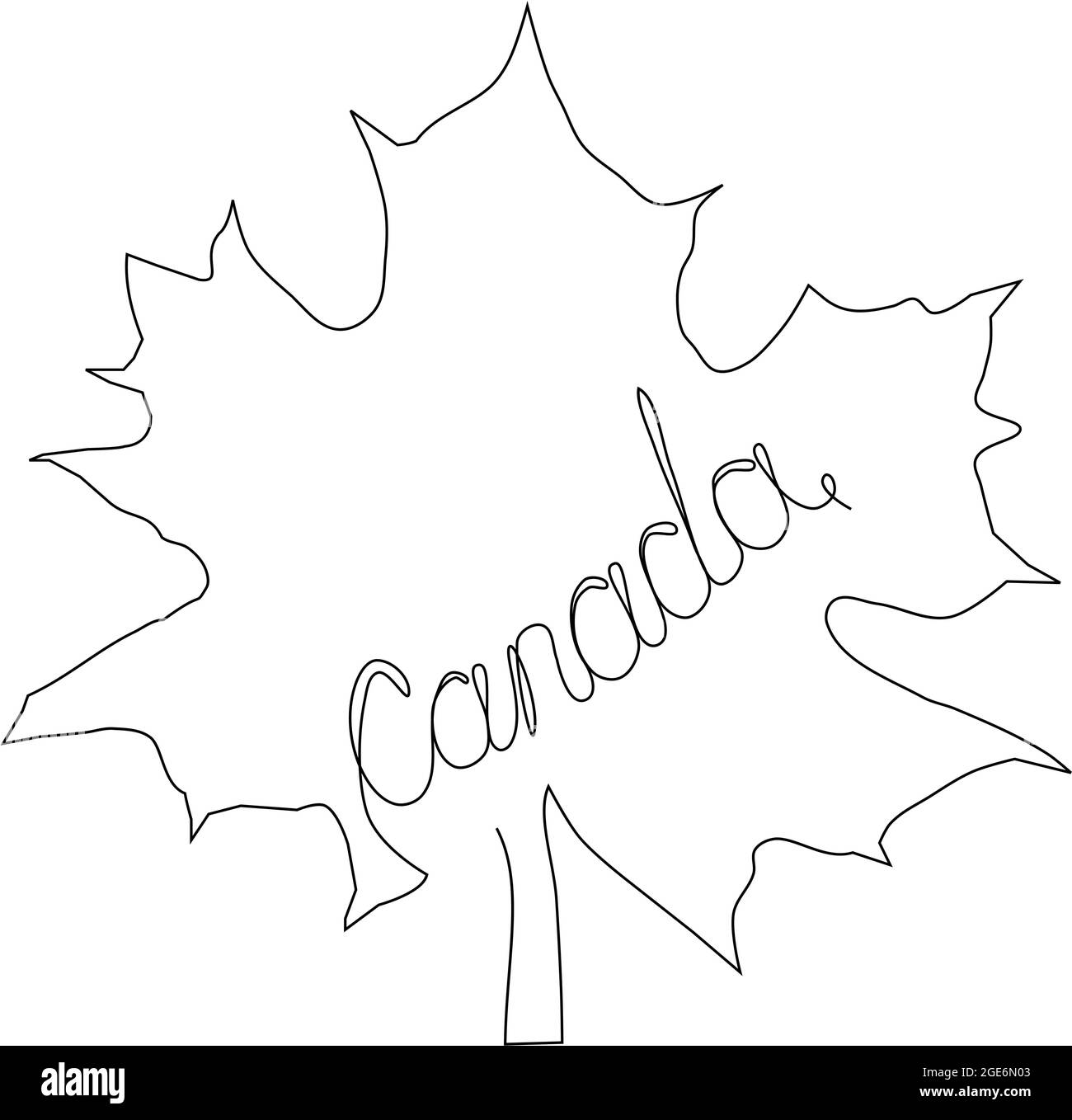 Canada Leaf Coloring Pages