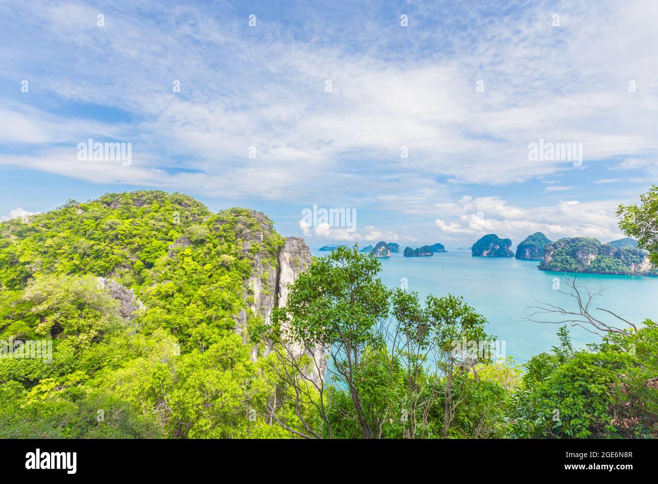 Koh Hong island view point to Beautiful scenery view 360 degree at ...