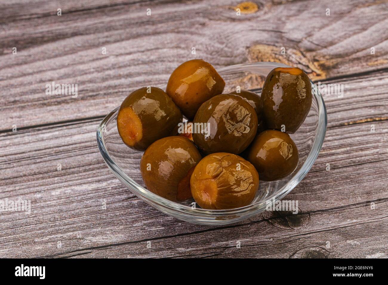 Marinated feijoa fruit in the bowl Stock Photo - Alamy
