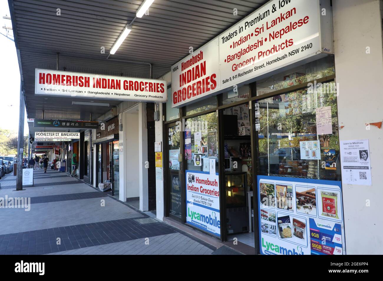 Homebush Indian Groceries, Rochester Street, Homebush NSW 2140 Stock ...