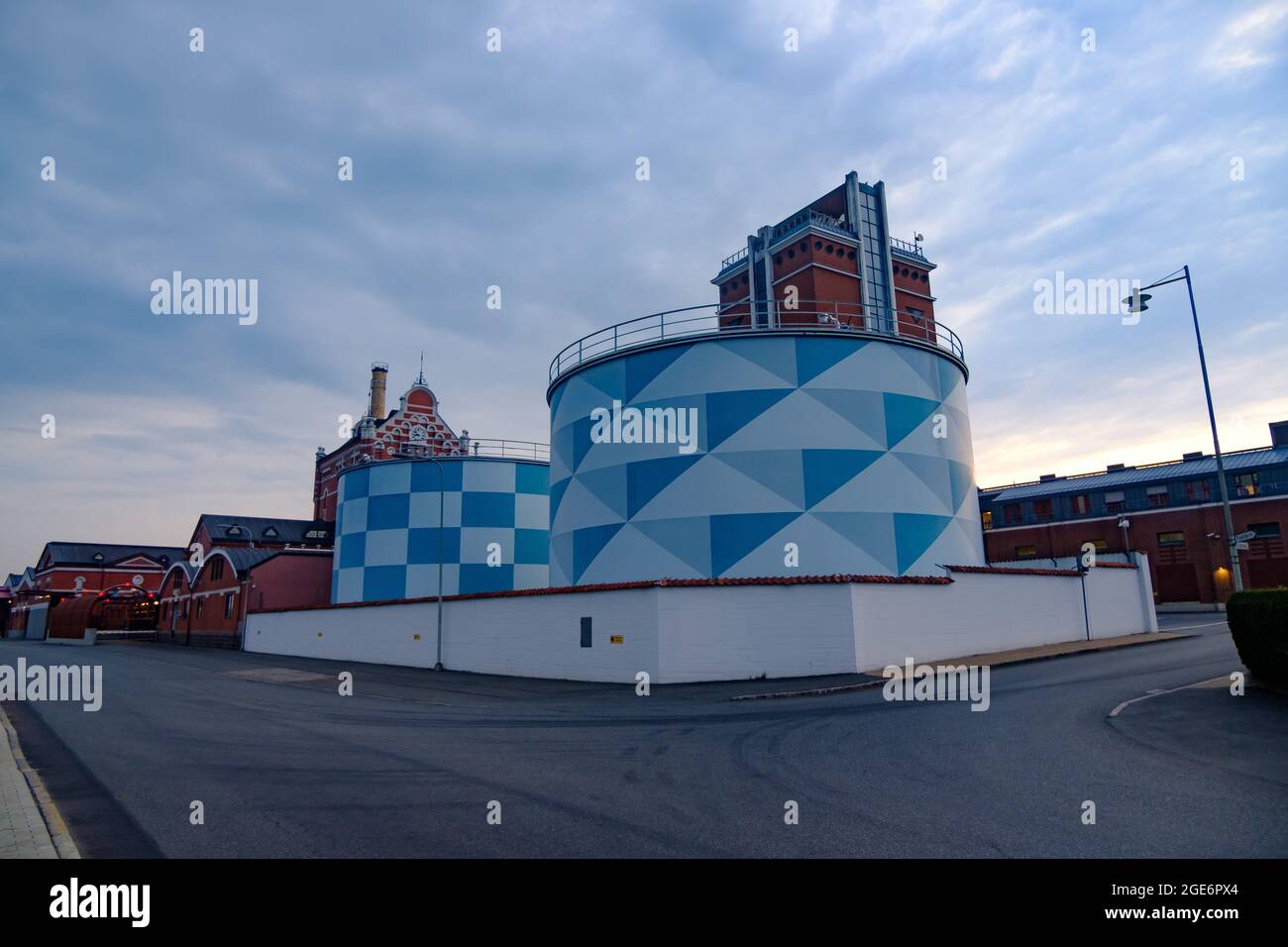 ahus, sweden,26 july 2021, fabrication of absolut vodka nearby the ...