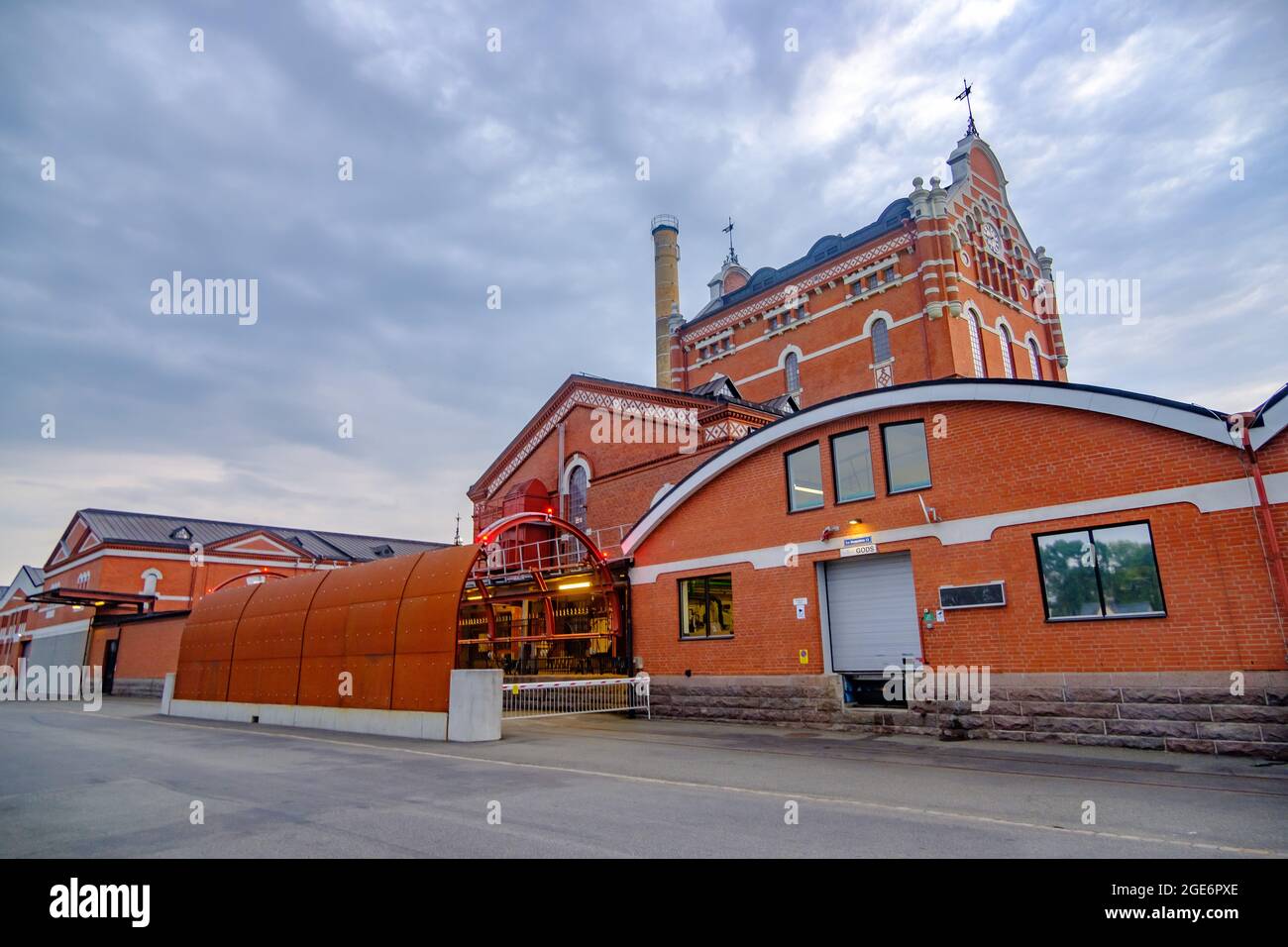 ahus, sweden,26 july 2021, fabrication of absolut vodka nearby the ...