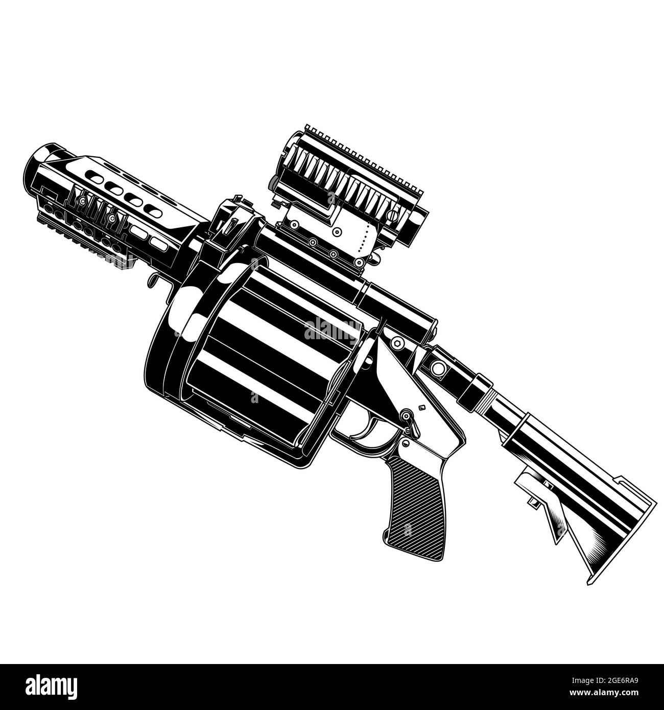Grenade launcher Black and White Stock Photos & Images - Alamy