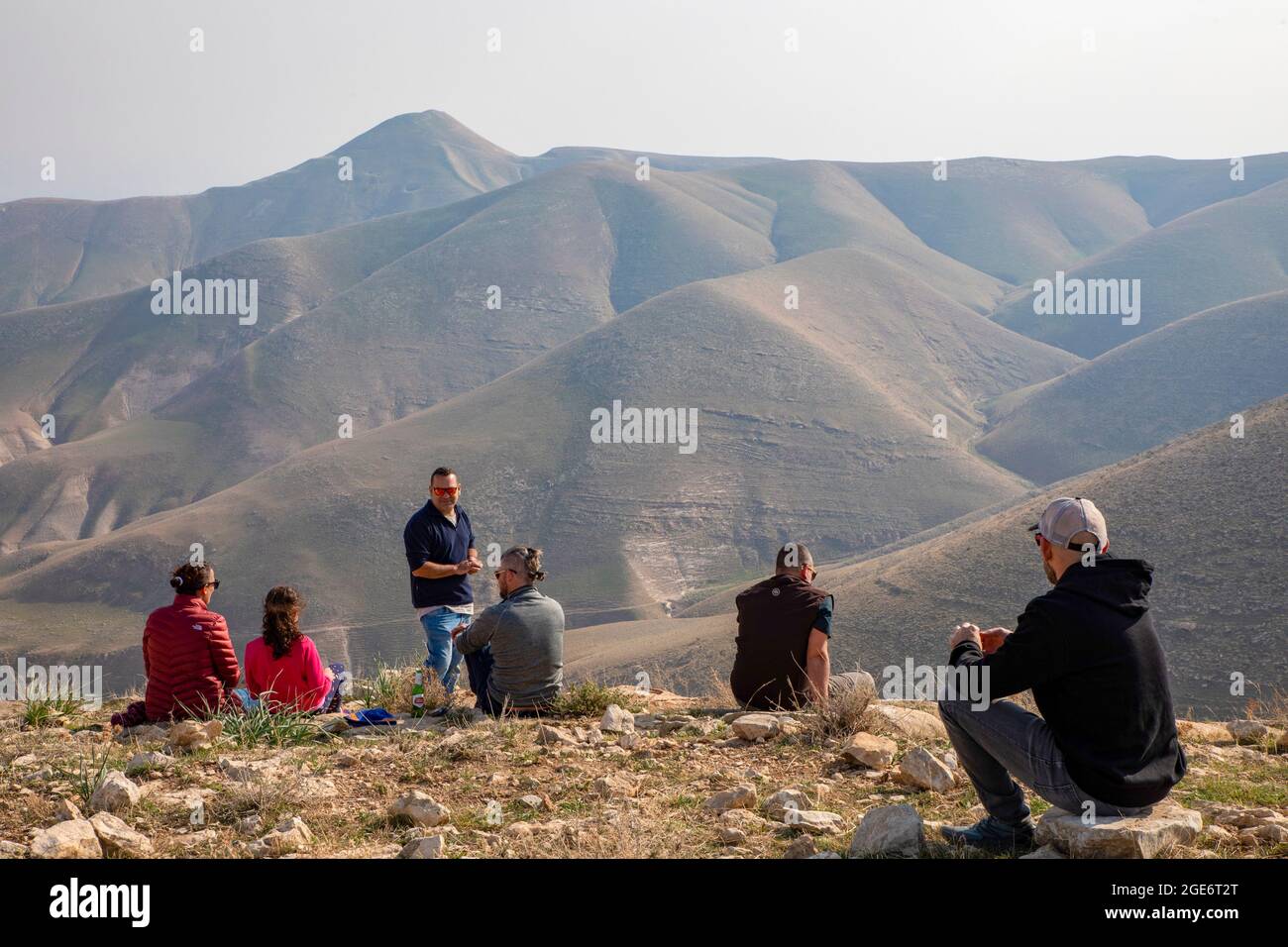 Travellers at rest Central Jordan Valley. The Jordan Rift Valley, also ...