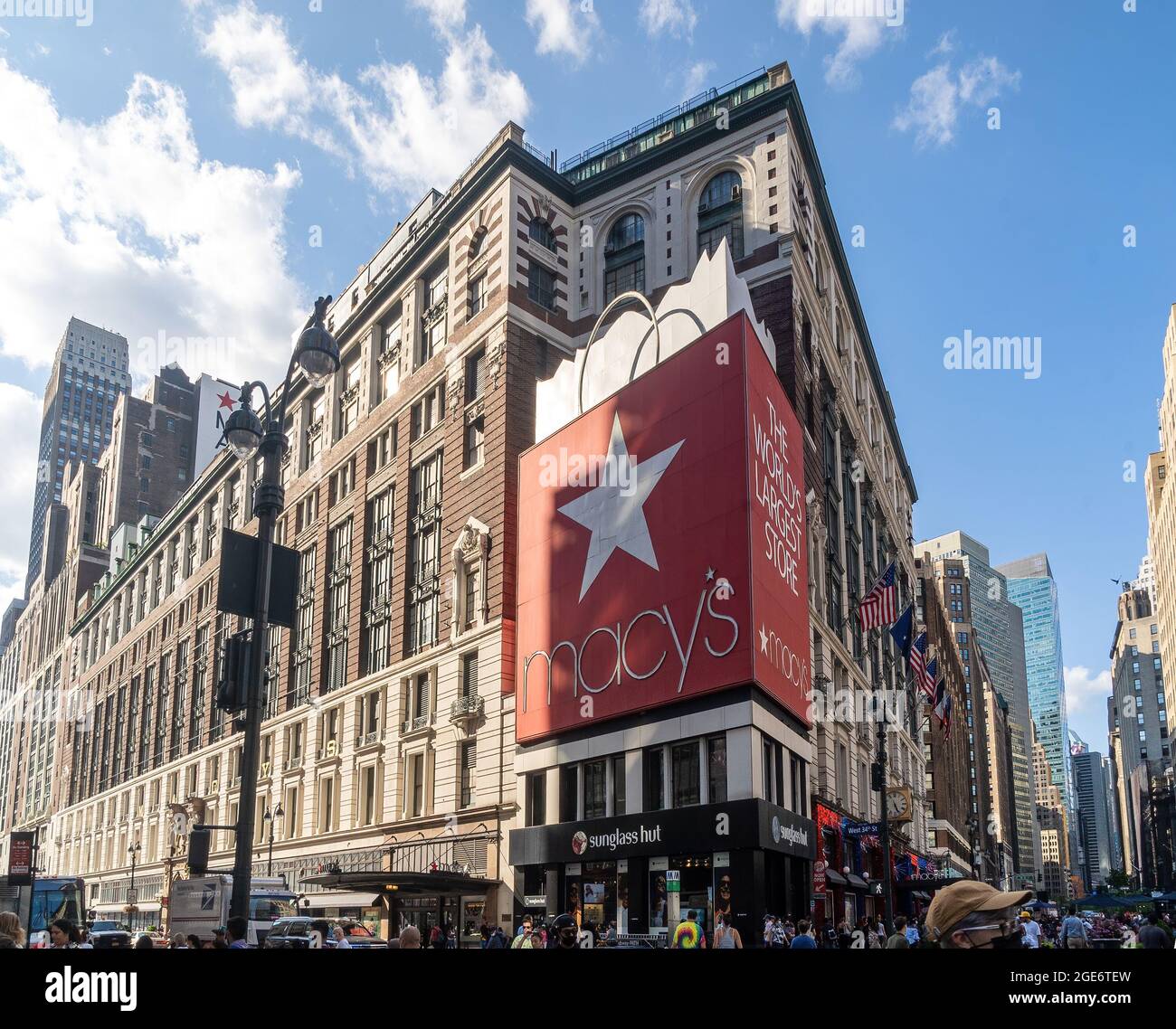 New York, NY - USA - July 30, 2021: Horizontal view of the historic ...