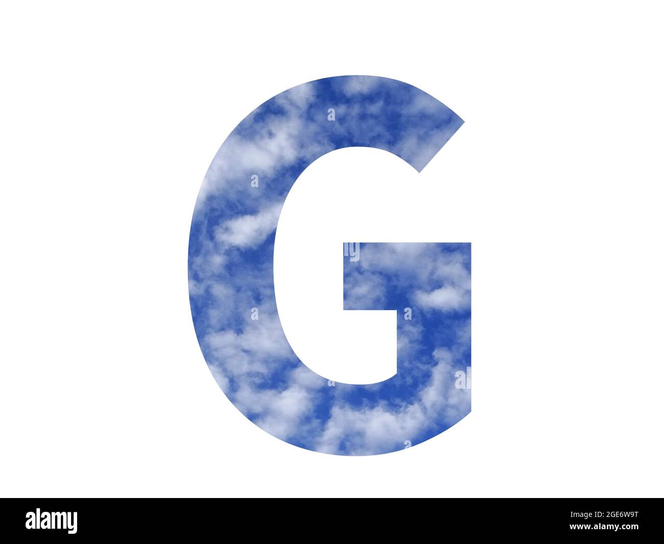 The Letter G In Blue