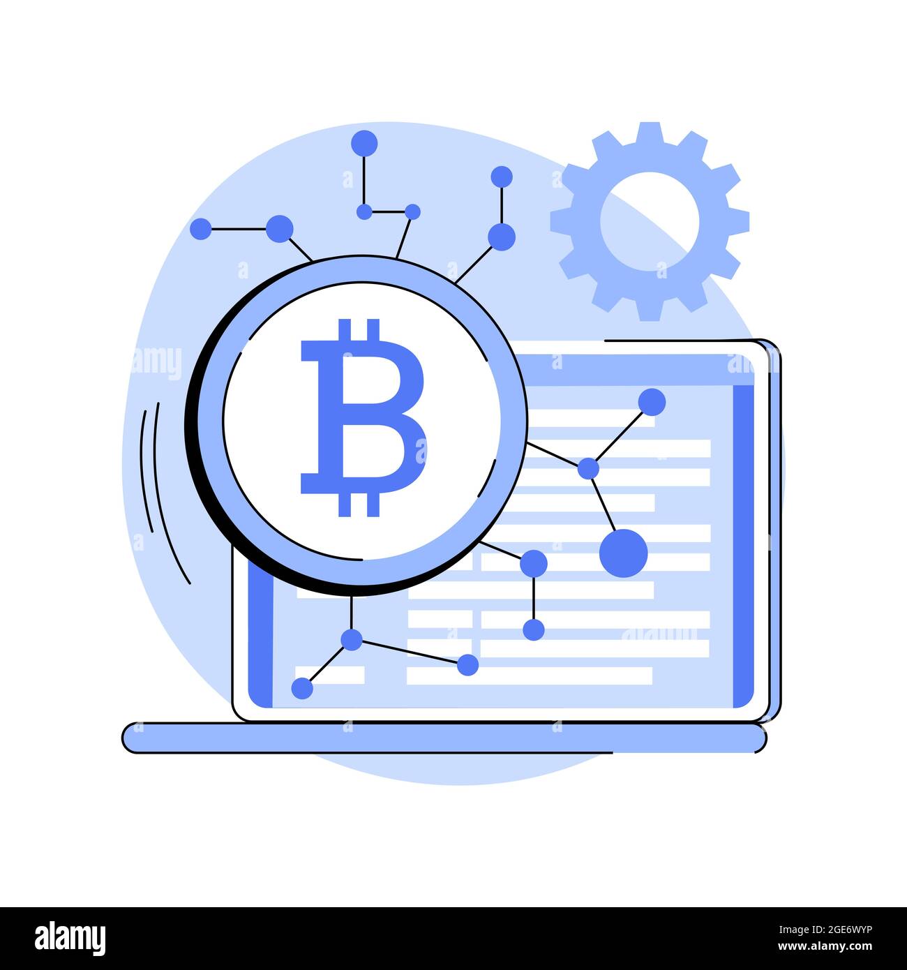 Digital currency abstract concept vector illustration Stock Vector ...