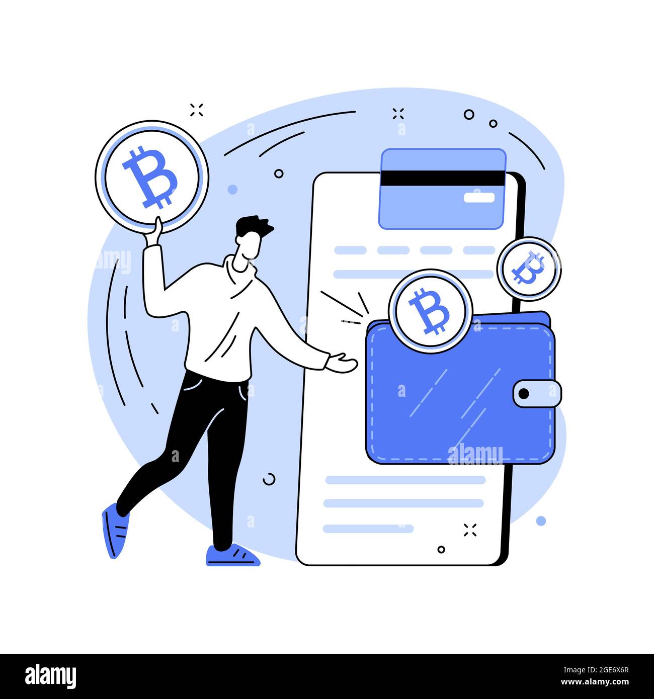 Digital wallet abstract concept vector illustration Stock Vector Image ...