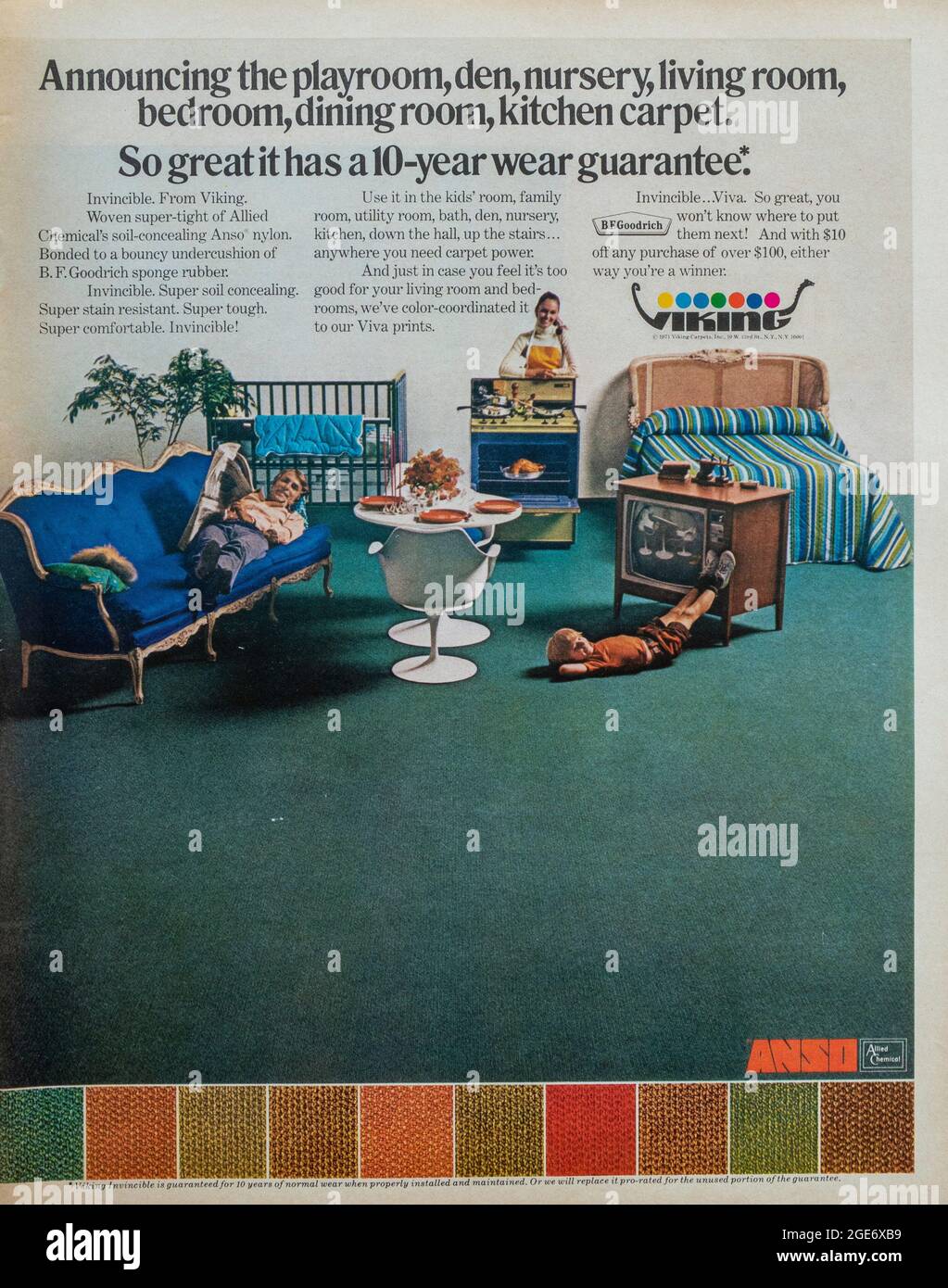 Vintage Life Magazine advertisement, 22 October 1971 issue, USA Stock ...
