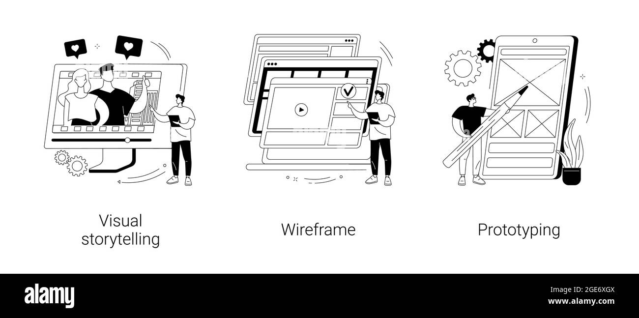 Web page layout abstract concept vector illustrations Stock Vector ...