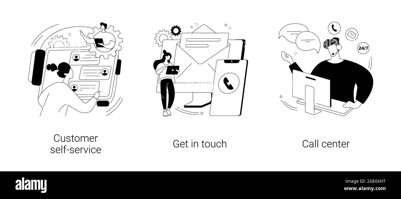 Help line abstract concept vector illustrations Stock Vector Image ...